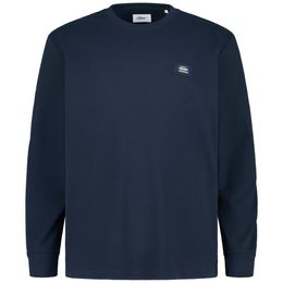 Herren Gro&szlig;e Gr&ouml;&szlig;en | s.Oliver Basic-Longsleeve Farbe blau Gr&ouml;&szlig;e: 5XL