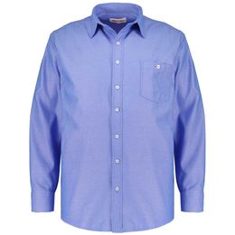 Herren Gro&szlig;e Gr&ouml;&szlig;en | Kamro Freizeithemd aus Baumwollmischung Farbe mittelblau Gr&ouml;&szlig;e: 7XL