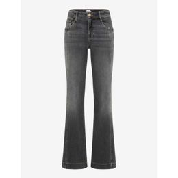 Brax Damen Five-Pocket-Hose Style MAINE USED GREY, denim grau, Gr. 32