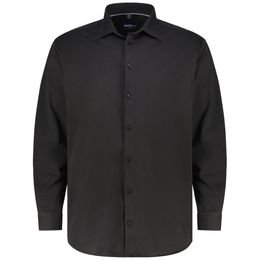 Herren Gro&szlig;e Gr&ouml;&szlig;en | North Freizeithemd aus Stretch-Jersey Farbe schwarz Gr&ouml;&szlig;e: 5XL