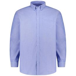 Herren Gro&szlig;e Gr&ouml;&szlig;en | Pfundskerl Freizeithemd aus Baumwolle Farbe blau Gr&ouml;&szlig;e: XXL