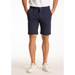 Bermudas LINDBERGH "Bermudas Regular Fit", Herren, Gr. XS, blau (navy), Obermaterial: 75% Polyester, 22% Viskose, 3% Elasthan. Futter: 100% Polyester, meliert, regular fit, Hosen Bermudas