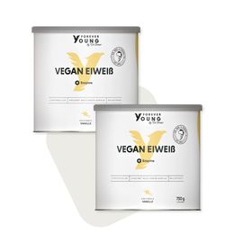 forever young Vegan Eiwei&szlig; - Vanille - 2er-Set