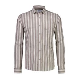 Langarmhemd LINDBERGH "Freizeithemd (Langarm) Regular Fit", Herren, Gr. L, Normalgr&ouml;&szlig;en, braun, Obermaterial: 100% Baumwolle, Hemden