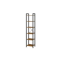 M&ouml;bel Kraft Standregal braun Ma&szlig;e (cm): B: 40 H: 186 &raquo; M&ouml;bel Kraft