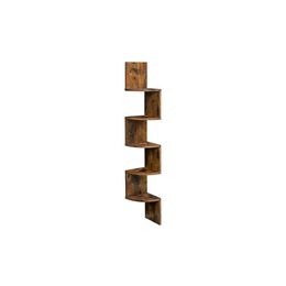 M&ouml;bel Kraft Wandregal braun Ma&szlig;e (cm): B: 20 H: 126 &raquo; M&ouml;bel Kraft