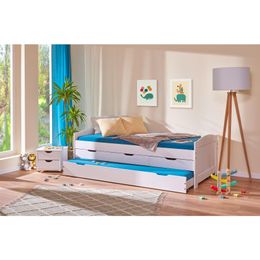 Inter Link Funktionsbett "Aus eins mach zwei" 90x200 - Weiss