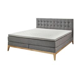 Primo Boxspringbett grau Ma&szlig;e (cm): B: 180 H: 109 &raquo; M&ouml;bel Kraft