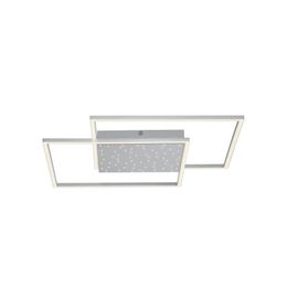 Paul Neuhaus LED-Deckenleuchte Nickel-matt mit Sternenhimmel silber Ma&szlig;e (cm): B: 67 H: 5 T: 67.0 &raquo; M&ouml;bel Kraft