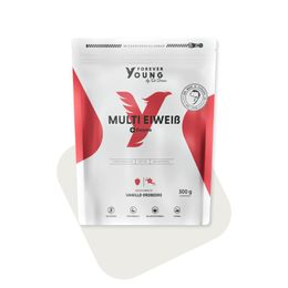 forever young Multi Eiwei&szlig; - Vanille-Erdbeere