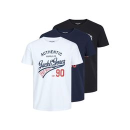 Jack & Jones Jack & Jones T-Shirt ETHAN CREW NECK Kurzarmshirt 3er Pack