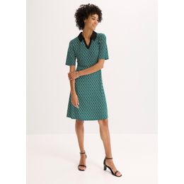 bonprix Midi-Polokleid, gr&uuml;n, Gr.56/58 (3XL), elegantes Midi-Polokleid in A-Linie