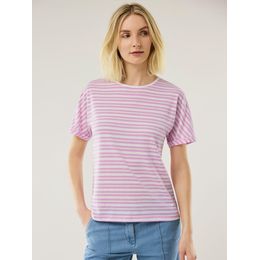Walbusch Kimonoshirt Ringelstruktur