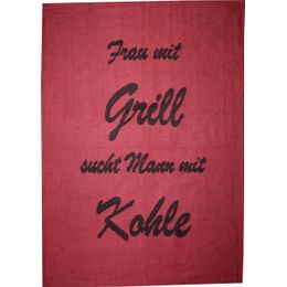 SONSTIGE Geschirrtuch FRAU MIT GRILL