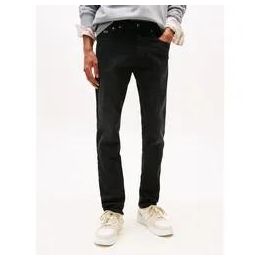 Tommy Hilfiger Slim-fit-Jeans TOMMY JEANS "Scanton Slim", Herren, Gr. 38, L&auml;nge 32, schwarz (schwarz demin2), Denim/Jeans, Obermaterial: 91% Baumwolle, 6% Elastomultiester, 3% Elasthan, slim fit, Jeans Slim-fit-Jeans, mit mittlerer Leibh&ouml;he, 5-Pocket-Design