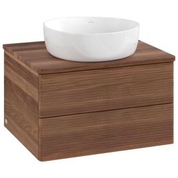 Villeroy & Boch Villeroy und Boch Antao Waschtisch-Unterschrank L18112HM 60x36x50cm, Waschbeckenplattenfarbe warm walnut, warm walnut
