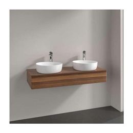 Villeroy & Boch Villeroy und Boch Antao Waschtisch-Unterschrank L13052HM mit Beleuchtung, 1 Auszug, 1200 x 190 x 500 mm, Front ohne Struktur, Warm Walnut / Warm Walnut