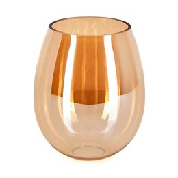 hofstein Glas-Lampenschirm Vevino Ersatzglas 15 cm Bernsteinfarben