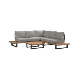 Ambia Garden Loungegarnitur, Grau, Akazie, Holz, Metall, Akazie, massiv, F&uuml;llung: Polyester, 160x72x72 cm, FSC 100%, geeignet f&uuml;r Balkon, Loungem&ouml;bel, Gartenlounge-Sets
