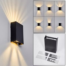 hofstein Benin Wandleuchte LED Schwarz, 1-flammig