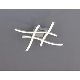 REALITY ROUTE Deckenleuchte LED Nickel-Matt, 4-flammig