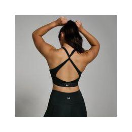 MP Damen Power Sport-BH mit gekreuztem R&uuml;cken &ndash; Schwarz - XXS