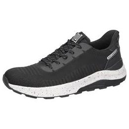 Waldl&auml;ufer Sneaker WALDL&Auml;UFER "H-CARL", Herren, Gr. 11,5 (46,5), schwarz, Synthetik, Textil, unifarben, Schuhe Sneaker, Freizeitschuh, Halbschuh, Schn&uuml;rschuh in veganer Verarbeitung, H-Weite