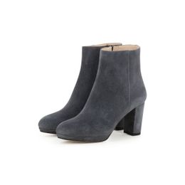 Evita BIANCA Damen Stiefelette - Rauleder Grau - 40