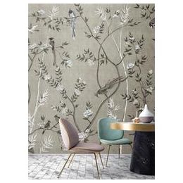 Livingwalls Fototapete LIVING WALLS "Walls by Patel Tea Room", braun, B:4m L:2,7m, Vlies, Tapeten, Vlies, Wand
