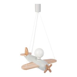 Kinderh&auml;ngeleuchte Flugzeug Grau/Naturfarben max. 60 Watt