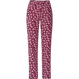 CR&Eacute;ATION L Damen Schlupfhose bordeaux-wei&szlig;-bedruckt Gr&ouml;&szlig;e 36