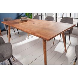 Riess Ambiente Massiver Esstisch MYSTIC LIVING 160cm Akazie natur Massivholz Riess-Ambiente Esszimmertisch rechteckig 6 Personen