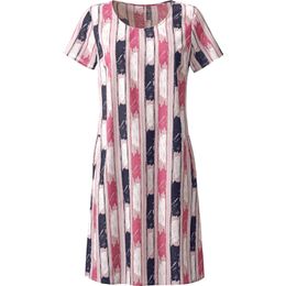 CR&Eacute;ATION L Damen Druckkleid mit seitlichen Taschen erika-ecru Gr&ouml;&szlig;e 50