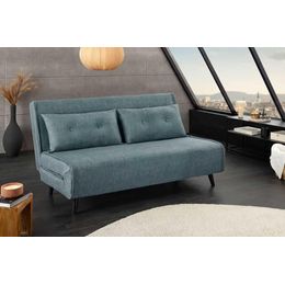 Riess Ambiente Schlafsessel SMART MULTIFUNCTION 140cm petrol Vogue Seiden Samtstoff Riess-Ambiente Modern Retro