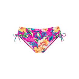 Lascana Damen Bikini-Slip, Rosa, Gr. 42, Bikinihosen, Material: Polyamid