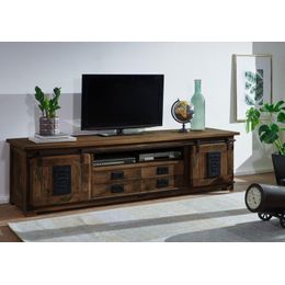 TV-Board Mango 200x55x55 braun lackiert RAILWAY #448