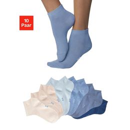 H.I.S. H.I.S Kurzsocken mehrfarbig Gr. 39-42 f&uuml;r Damen. Elastisch. Nachhaltig.