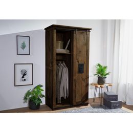 Schrank Mango 100x60x190 braun lackiert RAILWAY #416