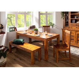 Esstisch Akazie 100x90x76 honig lackiert OXFORD #32