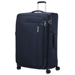 Weichgep&auml;ck-Trolley Samsonite "RESPARK exp, verschiedene Gr&ouml;&szlig;en und Farben", Gr. B/H/T: 53cm x 82cm x 34cm 156 l, blau (midnight blau), Polyester, Polyurethan, unifarben, Koffer, voll gef&uuml;tterter Innenraum, mit Packgurten und Trennwand