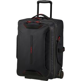 Reisetasche Samsonite "ECODIVER", Gr. B/H/T: 40cm x 55cm x 25cm, schwarz, Nylon, Polyester, Taschen Reisetasche, mit Trolley- und Rucksackfunktion; teilweise aus recyceltem Material