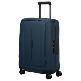 Hartschalen-Trolley Samsonite "ESSENS, verschiedene Gr&ouml;&szlig;en und Farben", Gr. B/H/T: 40cm x 55cm x 20cm 39 l, blau (midnight blau), Polypropylen, Strukturmuster, Koffer, mit robustem Polypropylen-Geh&auml;use, mit mehreren F&auml;chern