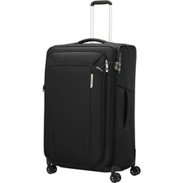 Weichgep&auml;ck-Trolley Samsonite "RESPARK exp, verschiedene Gr&ouml;&szlig;en und Farben", Gr. B/H/T: 48cm x 79cm x 31cm 124 l, schwarz (ozone schwarz), Polyester, Polyurethan, unifarben, Koffer, voll gef&uuml;tterter Innenraum, mit Packgurten und Trennwand