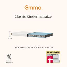 Kindermatratze EMMA "EMMA Kindermatratze, atmungsaktiv & waschbar bei 60C", wei&szlig;, B:70cm H:11cm L:140cm, Bezug: 100% Polyester, Matratzen, 60 x 120cm & 70 x140cm, Stiftung Warentest " SEHR GUT (1,5)" getestet