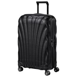 Hartschalen-Trolley Samsonite "C-LITE, verschiedene Gr&ouml;&szlig;en und Farben", Gr. B/H/T: 46cm x 69cm x 29cm 68 l, schwarz, Polypropylen, unifarben, Koffer, mit arretierbarem und versenkbarem Druckknopf-Trolleysystem