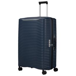 Hartschalen-Trolley Samsonite "UPSCAPE, verschiedene Gr&ouml;&szlig;en und Farben", Gr. B/H/T: 54cm x 81cm x 34cm 133 l, blau (blau nights), Polypropylen, gestreift, Koffer, mit Volumenerweiterung, mit Tragegriff oben und seitlich