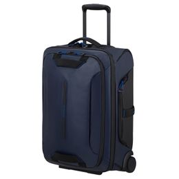 Weichgep&auml;ck-Trolley Samsonite "ECODIVER 55 - 2 Rollen", Gr. B/H/T: 40cm x 55cm x 20cm 48 l, blau (blau nights), Nylon, Polyester, Basic, Koffer, mit zwei Tragegriffen, Innenraum mit Packgurten und Netzfach