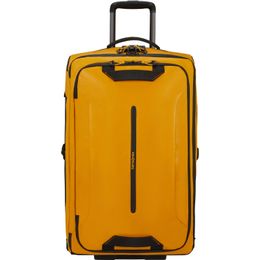 Weichgep&auml;ck-Trolley Samsonite "ECODIVER, 67 cm", Gr. B/H/T: 43cm x 67cm x 28cm 76 l, gelb, Nylon, Polyester, Koffer, mit arretierbarem und versenkbarem Druckknopf