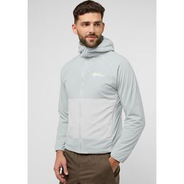 Funktionsjacke Jack Wolfskin "PRELIGHT INS JKT M", Herren, Gr. L (52), grau (cool, grau), Obermaterial: 89% Polyamid, 11% sonstige Fasern. Futter: 100% Polyester. F&uuml;llung: 100% Polyester, Jacken Funktionsjacke