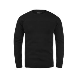 Strickfleece-Pullover INDICODE "Strickpullover IDErnesto", Herren, Gr. XXL, schwarz, Obermaterial: 80% Baumwolle CO. 20% Polyamid PA., Pullover